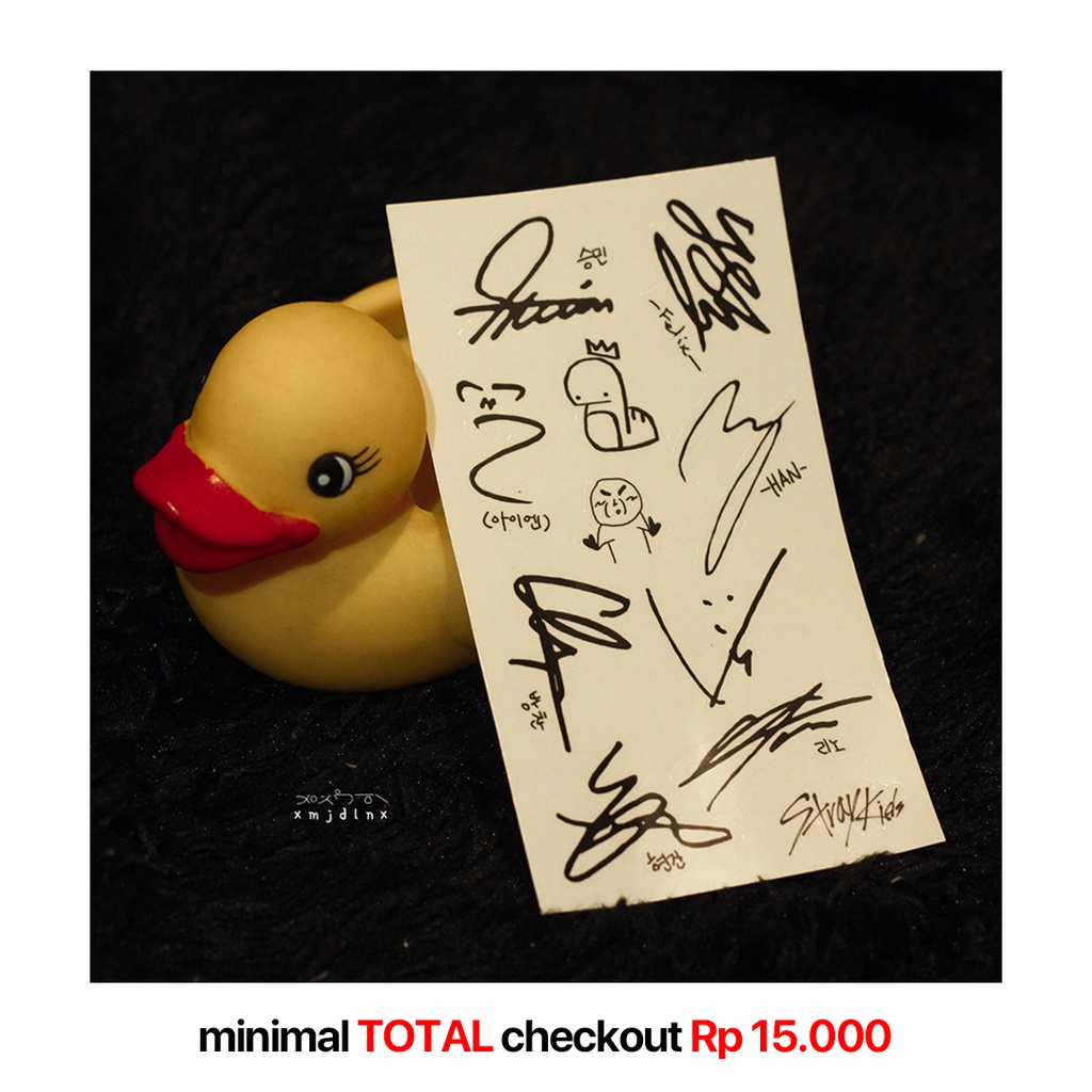 Jual STRAY KIDS HAND SIGNATURE STICKER SET (tanda tangan) | Shopee ...