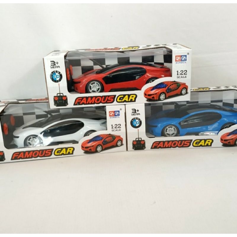 Jual Mainan mobil RC FAMOUS CARS 1:22 mobil remot control | Shopee ...