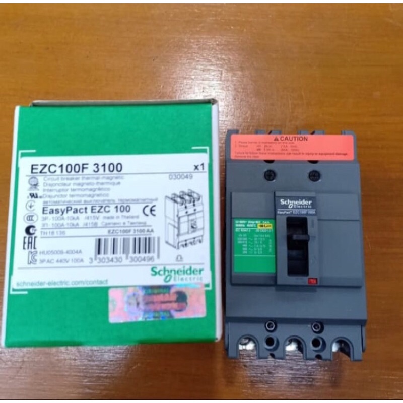Jual mccb ezc100f 100a/80a/75a/60a 3p schneider | Shopee Indonesia