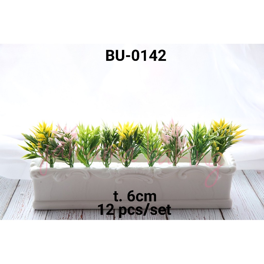 Jual BU-0142 Topper hiasan kue tart cake rumput bunga daun tanaman ...