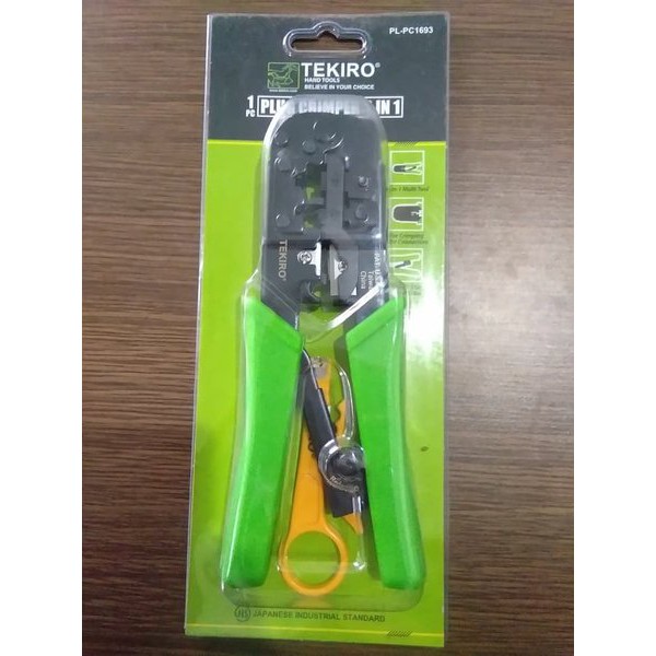 Jual Tekiro tang crimping 3 in 1 plug crimper | Shopee Indonesia