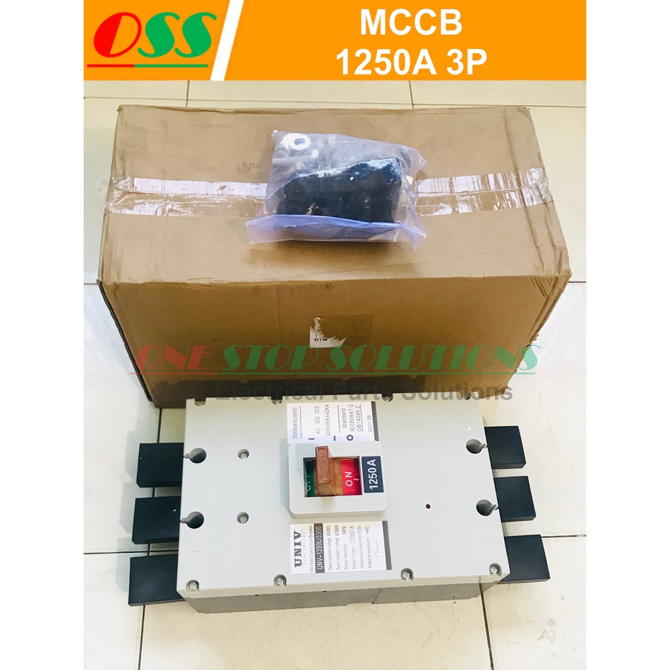 Jual MCCB MCB UNIV ELECTRICAL UNV-1250L / 3300 1250A 1250 AMPERE 3P 3 ...