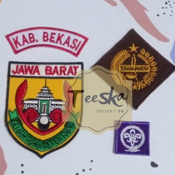 Jual Set Atribut Seragam Pramuka Logo Tunas Kelapa dan Wosm, Logo ...