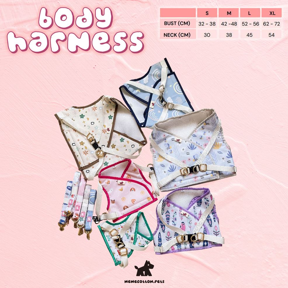 Jual BODY HARNESS anjing kucing memecotton | Shopee Indonesia