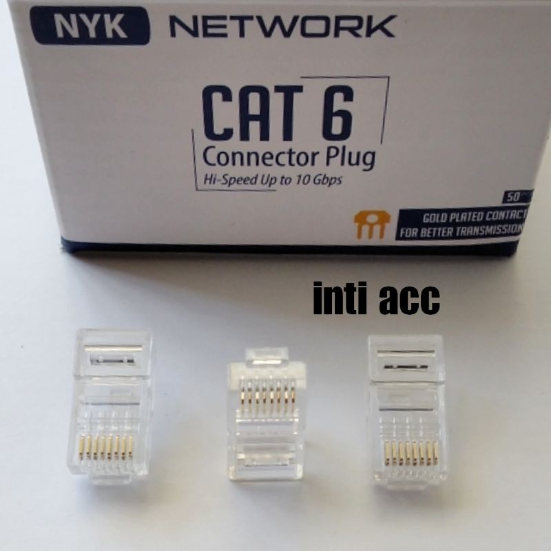 Jual Konektor RJ45 CAT6 CAT 6 Jack RJ45 CAT6 | Shopee Indonesia