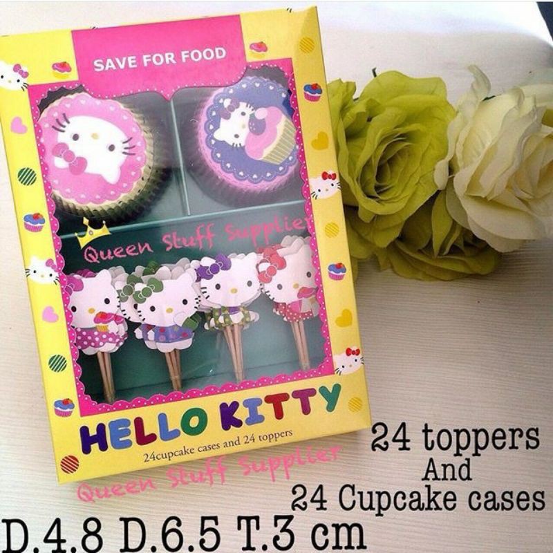 Jual Cupcake topper isi 24 set cupcakes + toppers | Shopee Indonesia