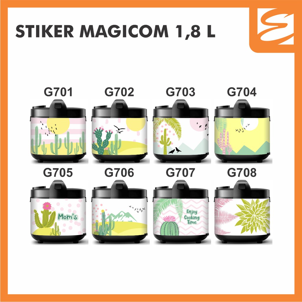 Jual Stiker magicom 1.8L (90cm x 20cm) - Cactus 2 (Sticker magicom ...