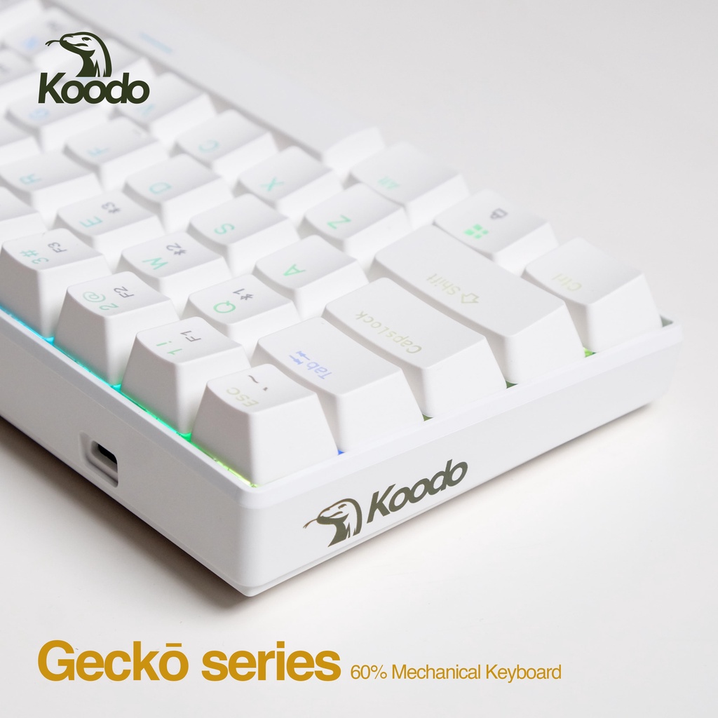 Jual KOODO Gecko-X 60% Layout RGB Mechanical Keyboard Outemu Universal ...