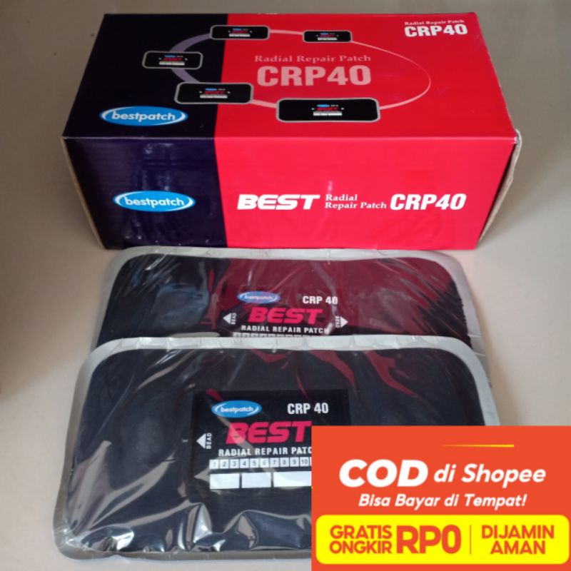 Jual Bestpatch CRP 40 Per Pcs / Biji / Lembar - Karet Tambal Ban Luar - Tip Top - Karet Patch ...