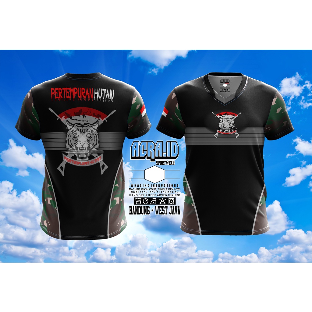 Jual Baju Kaos Jersey TNI AD AL AU /Full Print Kualitas /PREMIUM (Bebas Design + Nama + Logo) 76 ...