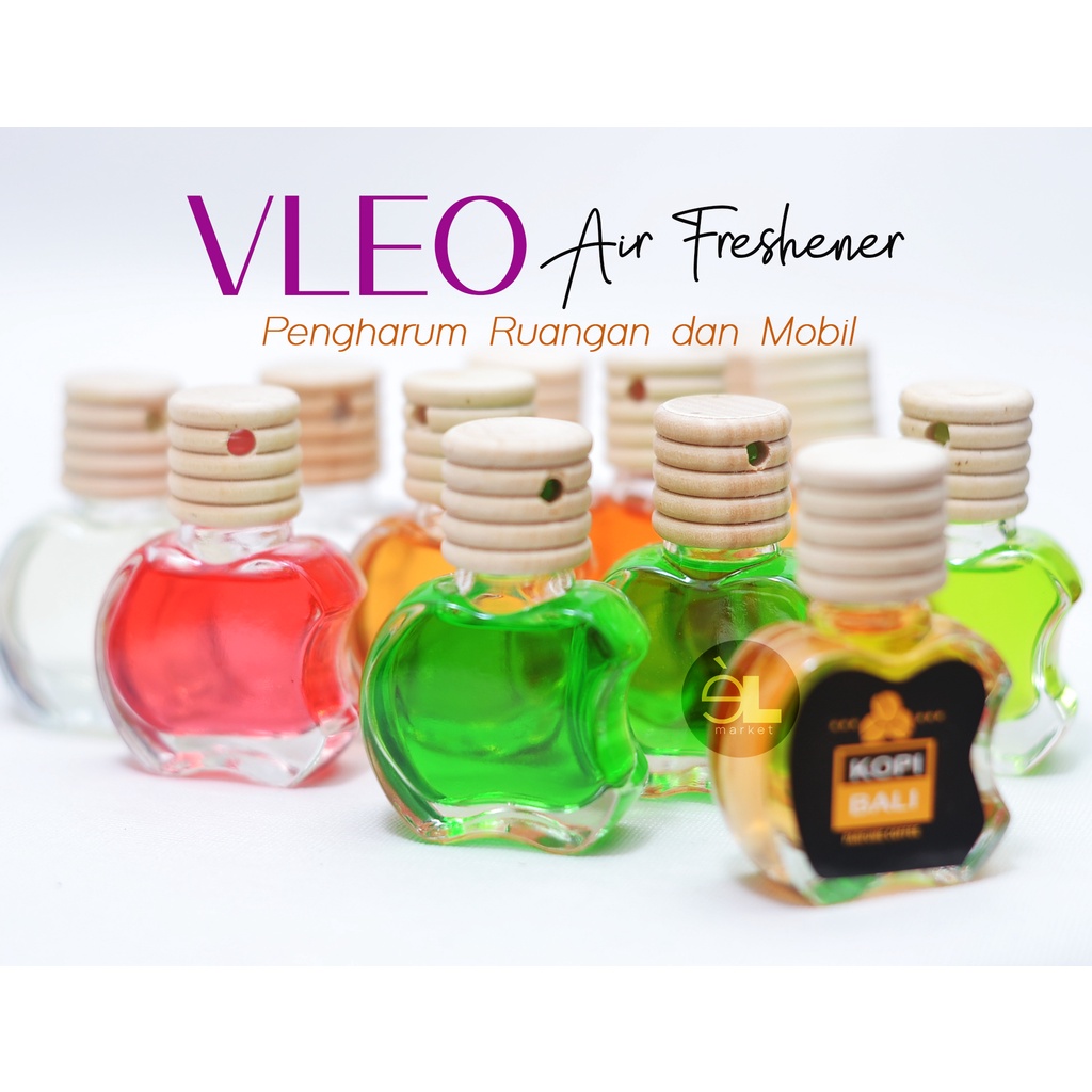 Jual VLEO Parfum Mobil Ruangan Botol Apel 10ml | Shopee Indonesia