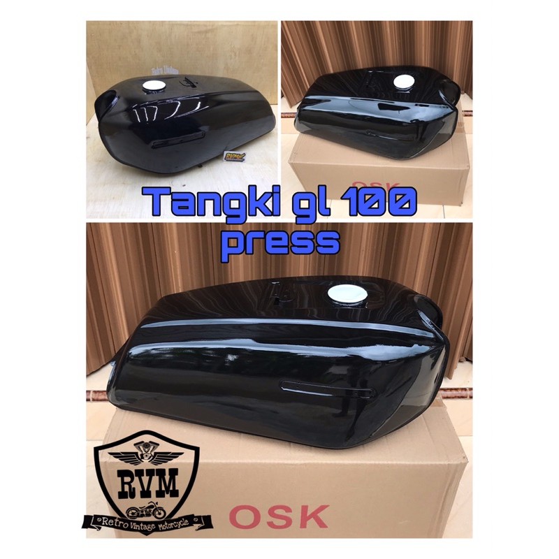 Jual Tangki honda gl 100 full pres Cat hitam tanpa dempul tengki gl 100 ...