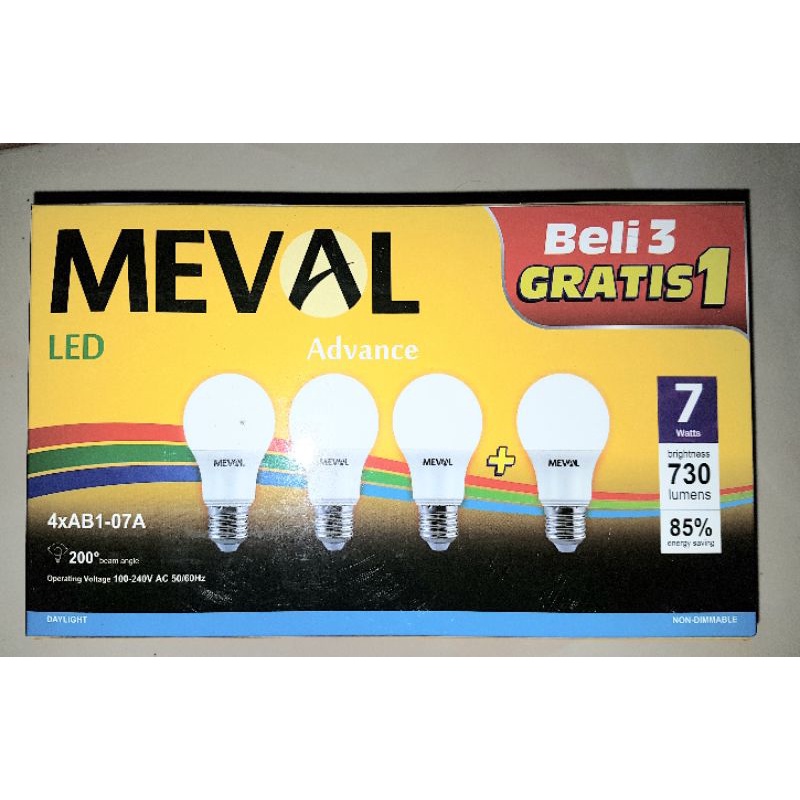 Jual LAMPU LED MEVAL advance 7 watt | Shopee Indonesia