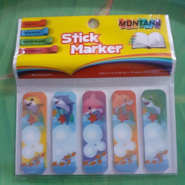 Jual Pembatas halaman buku/stick marker/memo paper | Shopee Indonesia