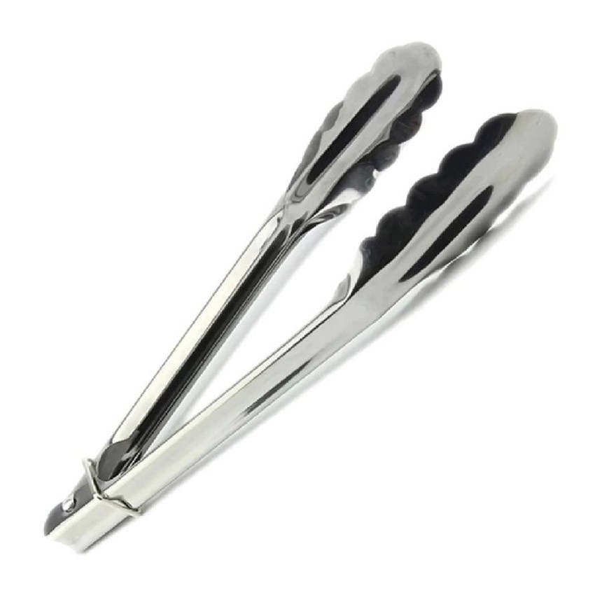 Jual Capit Makanan Roti Stainless Steel Food Clip BBQ Penjepit Kue Buah ...