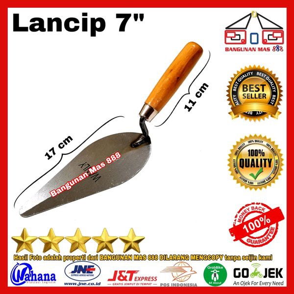 Jual SENDOK SEMEN LANCIP 7 IN GAGANG KAYU - SENDOK TUKANG - SENDOK ...