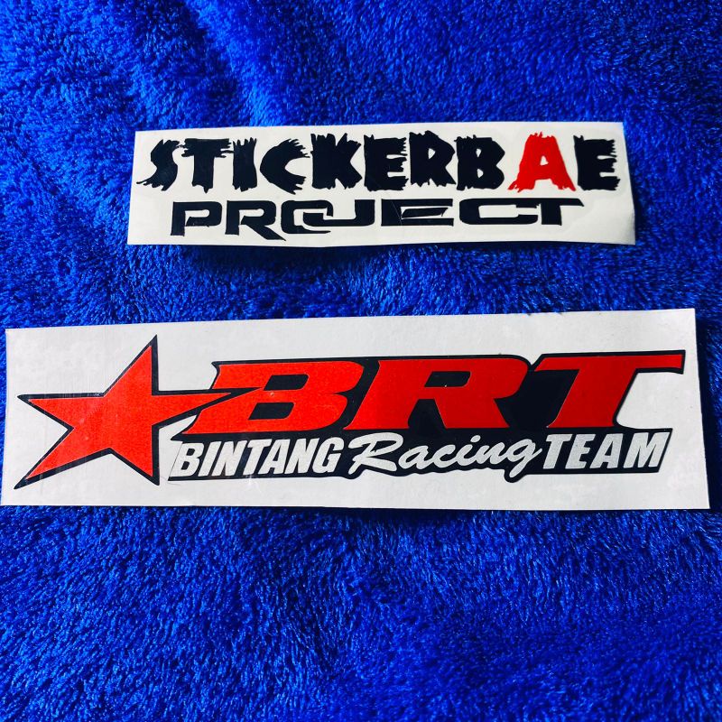 Jual Stiker BRT cuting stiker bintang racing team bahan reflektive ...