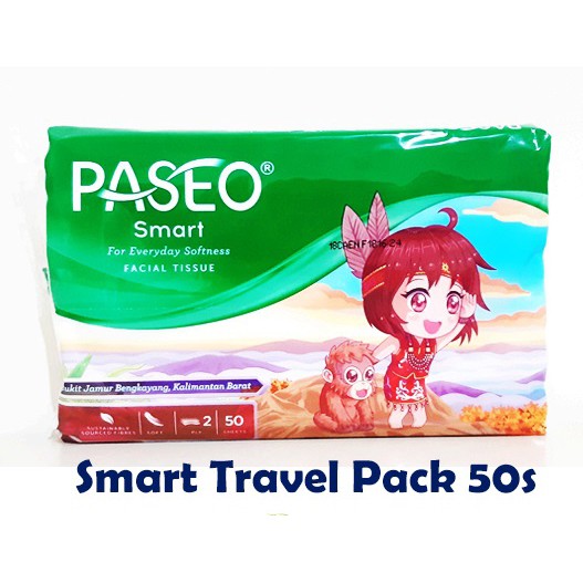 Jual Tissue Paseo SMART Travel Pack 2 ply 50s | Shopee Indonesia
