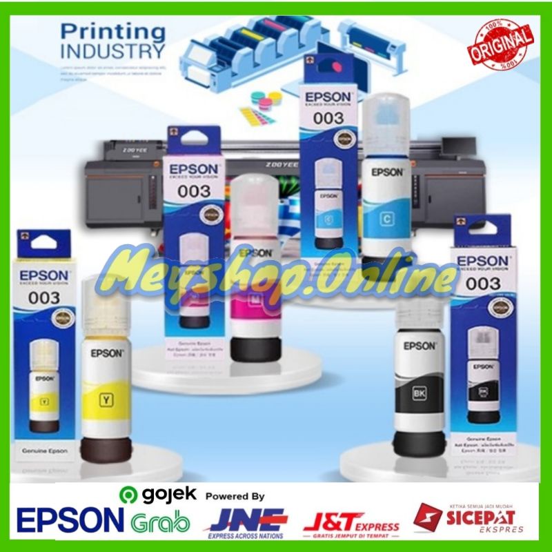 Jual Paket 1 Set Tinta Epson 003 ( 4 Warna B,C,M,Y ) Tinya Printer | Shopee Indonesia