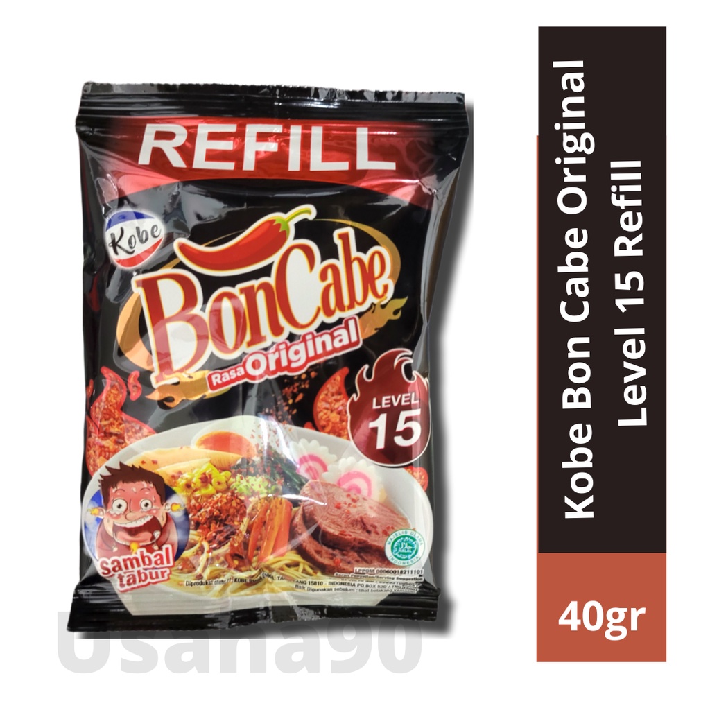 Jual Kobe Bon Cabe Original Level 15 Refill 40gr | Shopee Indonesia