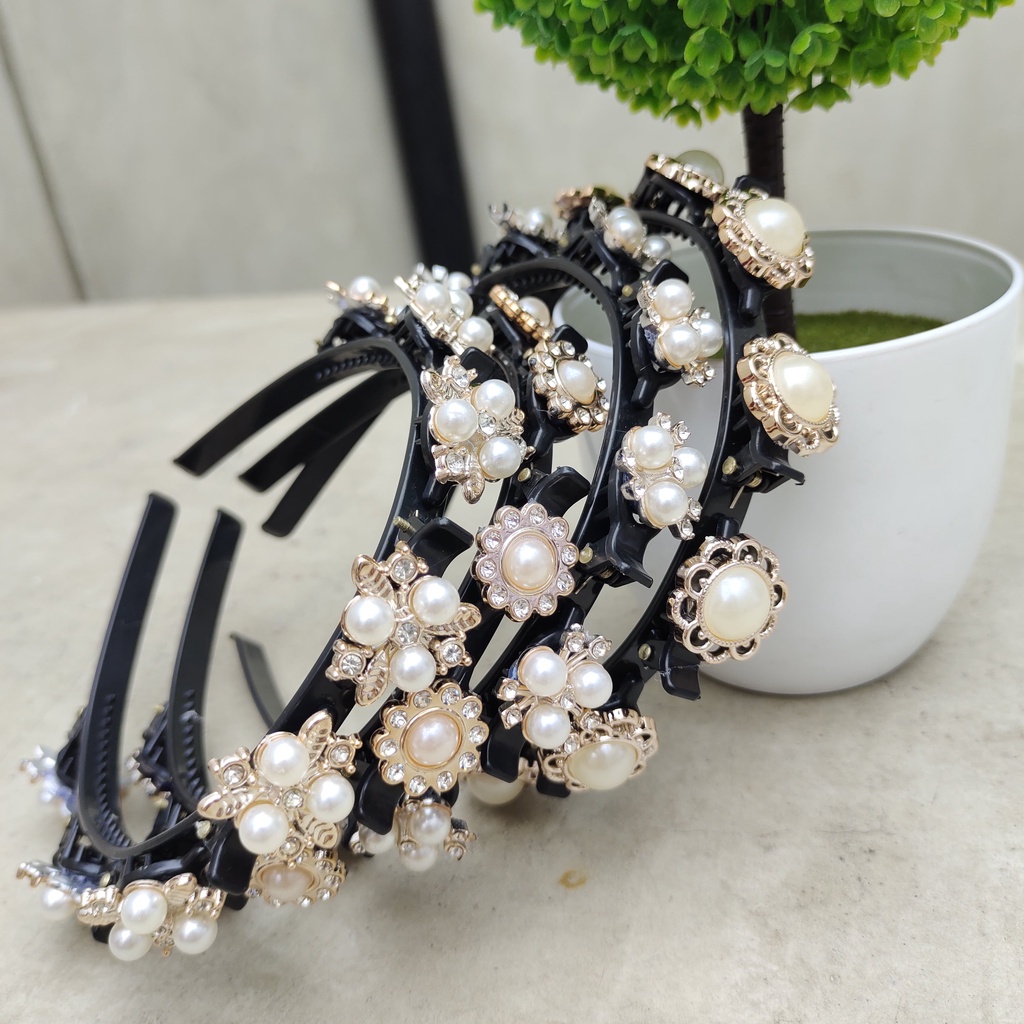 Jual Bando Jepit Mutiara Viral / Bando Korea / Bando TikTok | Shopee ...