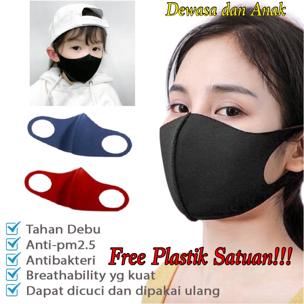 Jual MASKER KOREA SCUBA DEWASA DAN ANAK NON MEDIS / MASKER BISA CUCI ...