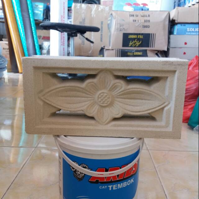 Jual ROSTER KAWAT 15 X 30 CM MOTIF BUNGA / LOSTER KAWAT ROSTER BETON ...