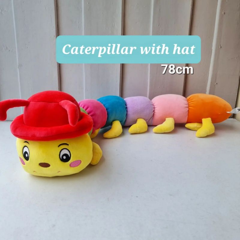 Jual Boneka caterpillar with hat - ulil binatang kaki seribu ulat ...