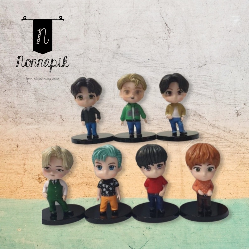 Jual Action Figure BTS x Tiny Tan - Set of 7 pcs | Shopee Indonesia