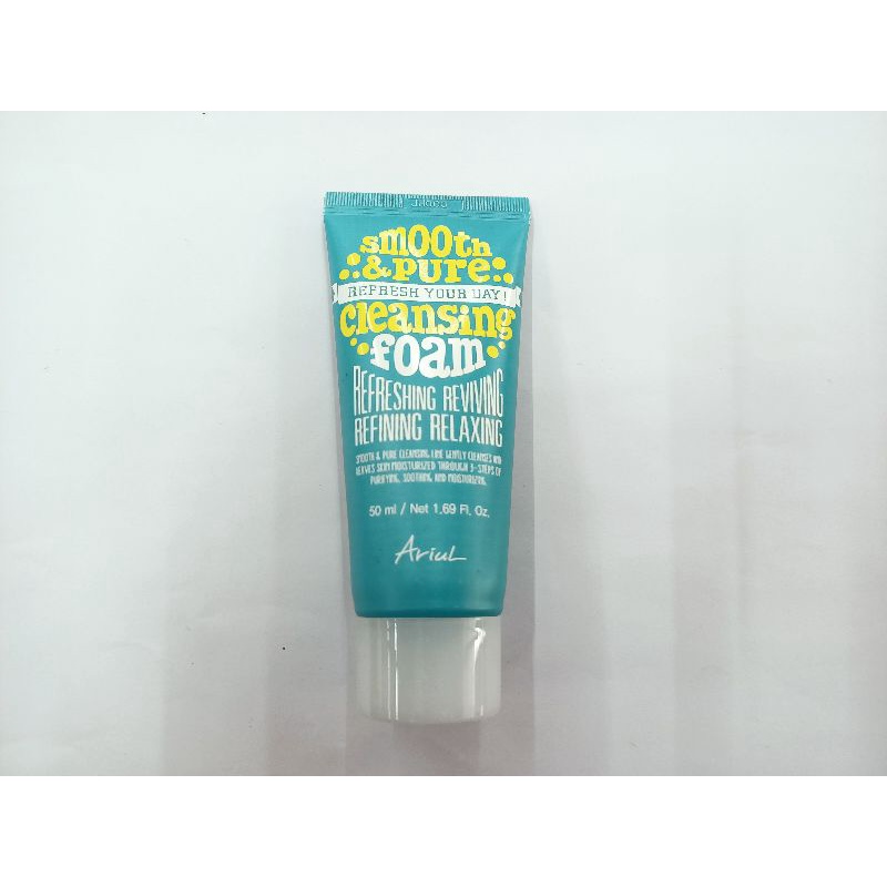 Jual ARIUL SMOOTH & PURE CLEANSING FOAM 50 ML | Shopee Indonesia
