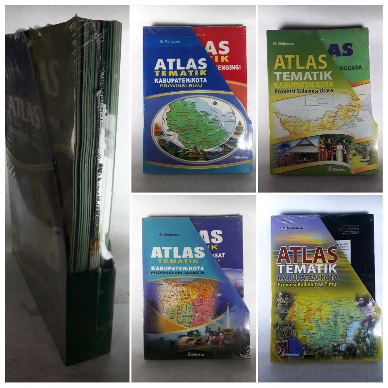 Jual ATLAS TEMATIK Kabupaten/Kota Provinsi Sulawesi Utara, Sumatra ...