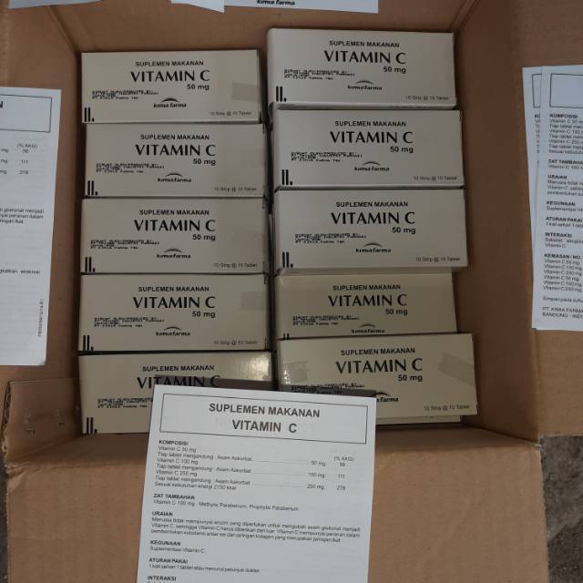 Jual VITAMIN C 50 mg dr Kimia Farma ASLI | Shopee Indonesia