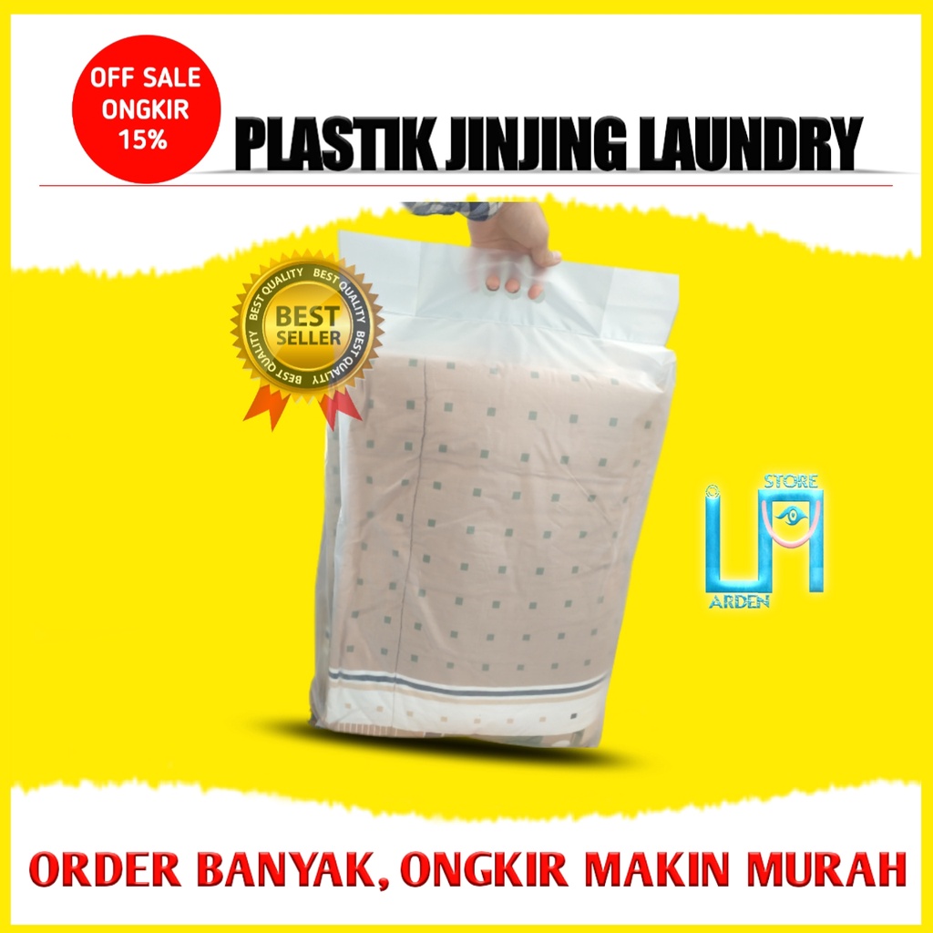 Jual Plastik jinjing laundry / HD jinjing tiga jari/plastik laundry ...