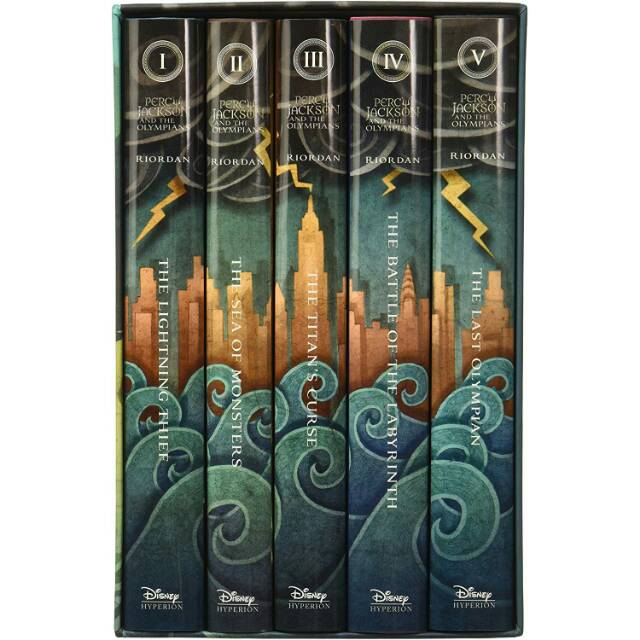 Jual Percy Jackson and the Olympians 5 Book Paperback Boxed Set ...