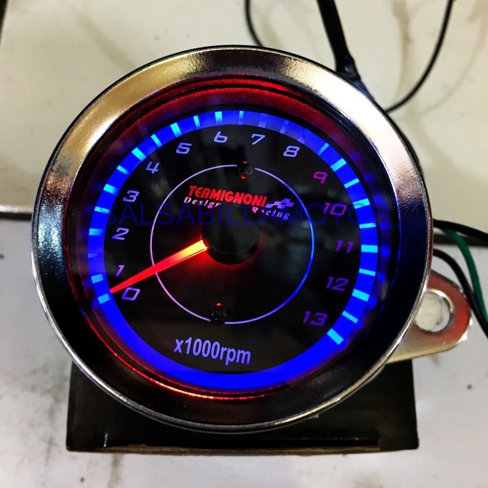 Jual TACHOMETER RPM RACING LED UNIVERSAL MOTOR SALSABILAMOTOR | Shopee ...