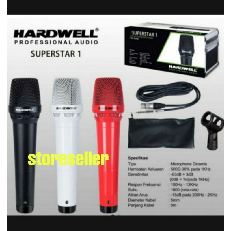 Jual Mic HARDWELL SUPERSTAR 1 Microphone HARDWELL ORIGINAL DITAMBAH ...