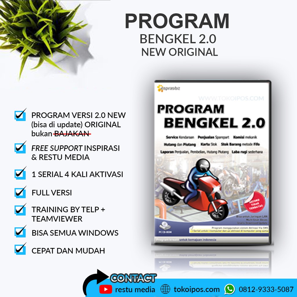 Jual PROGRAM BENGKEL 2.0 NEW VERSI ORIGINAL - PAKET 1, 2, 3 | Shopee Indonesia