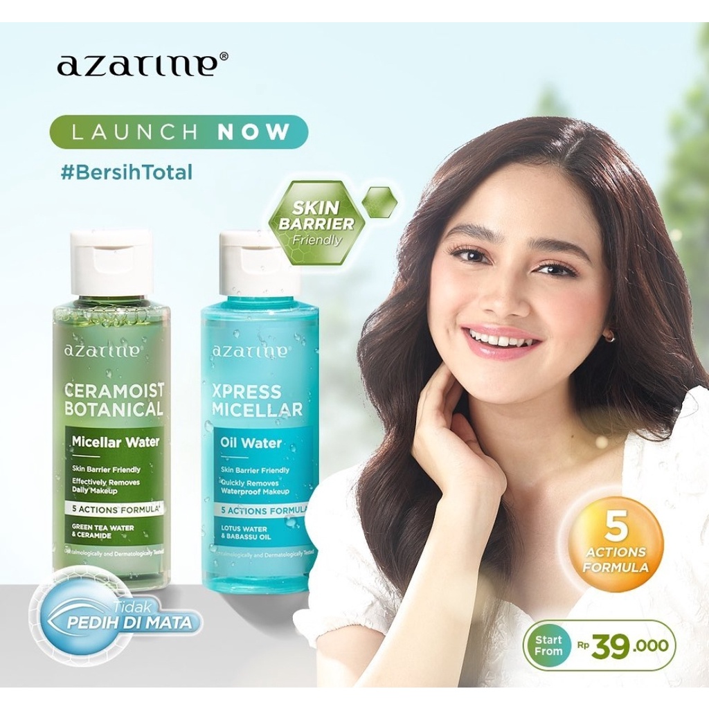 Jual Azarine Ceramoist Botanical Micellar Water / Xpress Micellar Oil ...