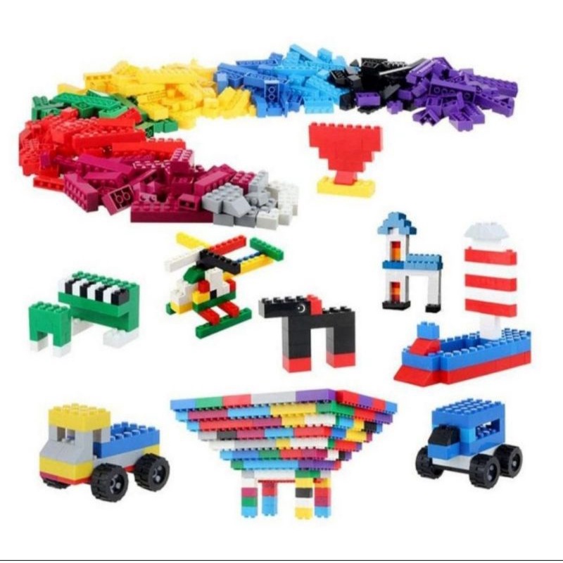 Jual Lego Classic Blocks isi 500 Mainan Kreatif Anak Bricks Balok Murah ...