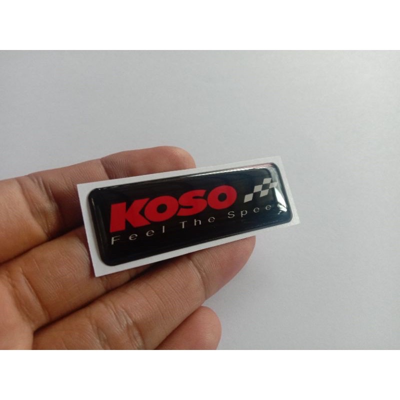 Jual Sticker Stiker Emblem Filter Motor Koso timbul | Shopee Indonesia