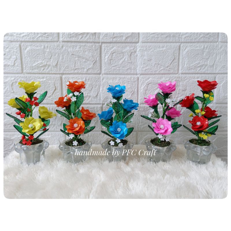 Jual bunga akrilik mawar mini | Shopee Indonesia