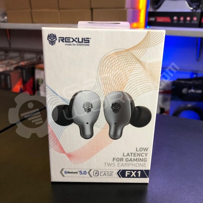 Jual Rexus FX1 TWS Bluetooth Gaming Earphone | Shopee Indonesia
