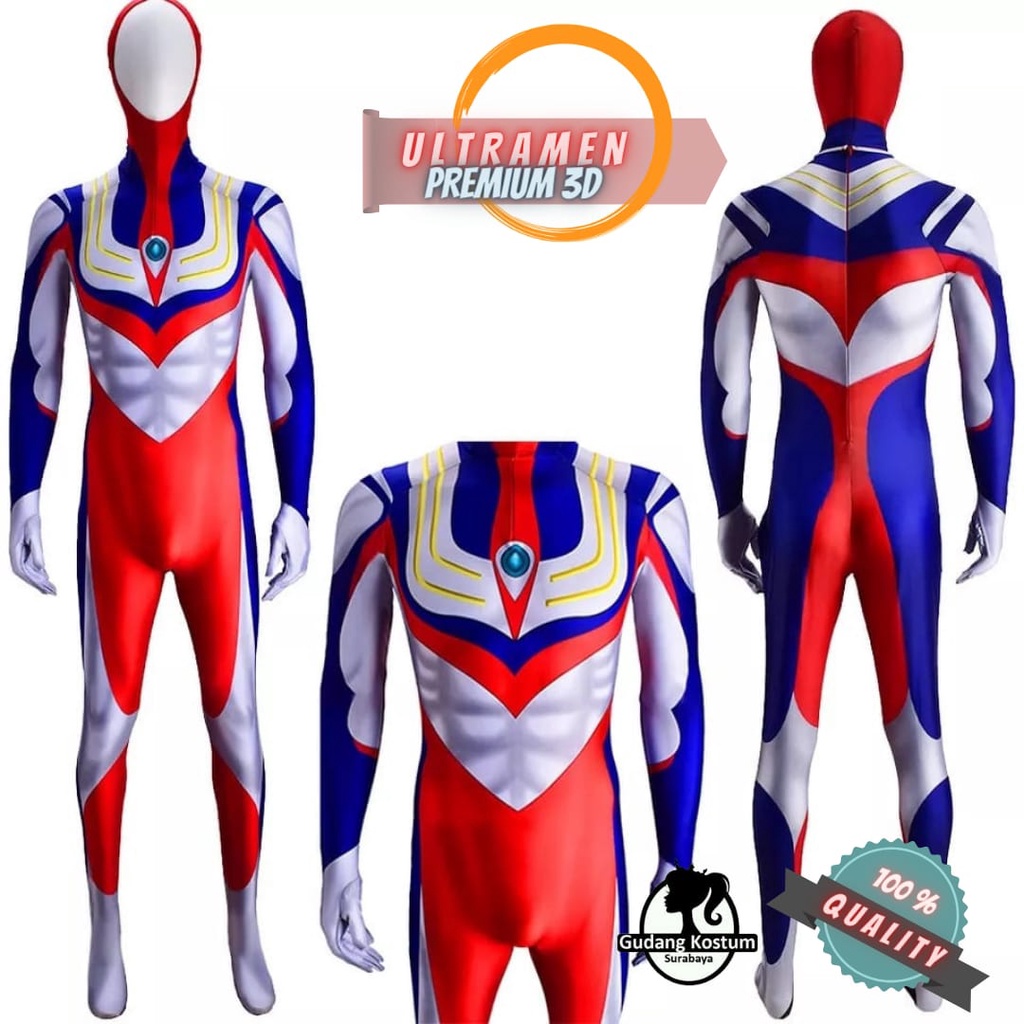 Jual READY Ori Premium Costume Ultramen Pria Man Kostum Dewasa ...
