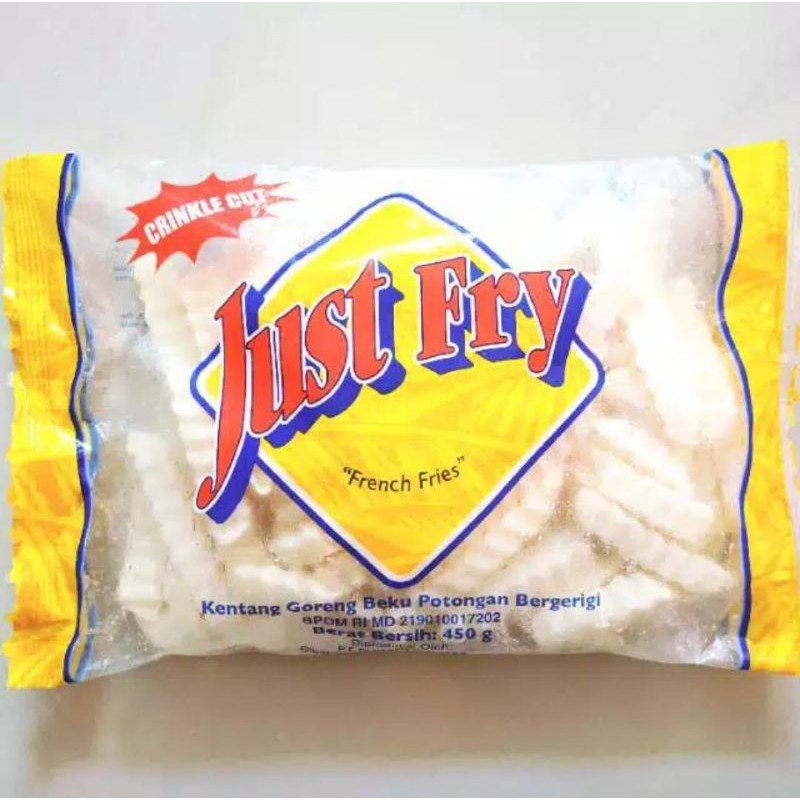 Jual Just Fry French Fries Crinkle Cut Frozen Kentang Goreng Beku | Shopee Indonesia