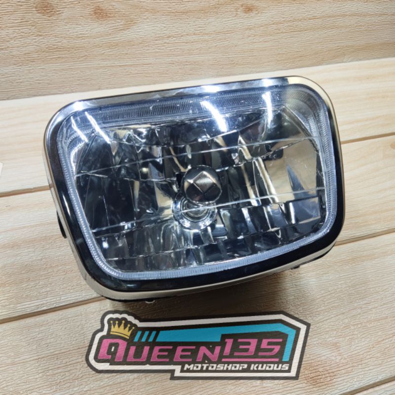 Jual Reflektor lampu oval rx king diamon plus lampu tinggal pasang ...