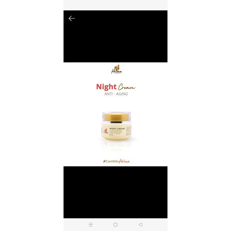 Jual helwa night cream whitening (anti aging) | Shopee Indonesia