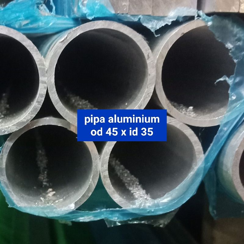 Jual Pipa Aluminium od 45 x id 35 / pipa alumunium harga per 10cm ...