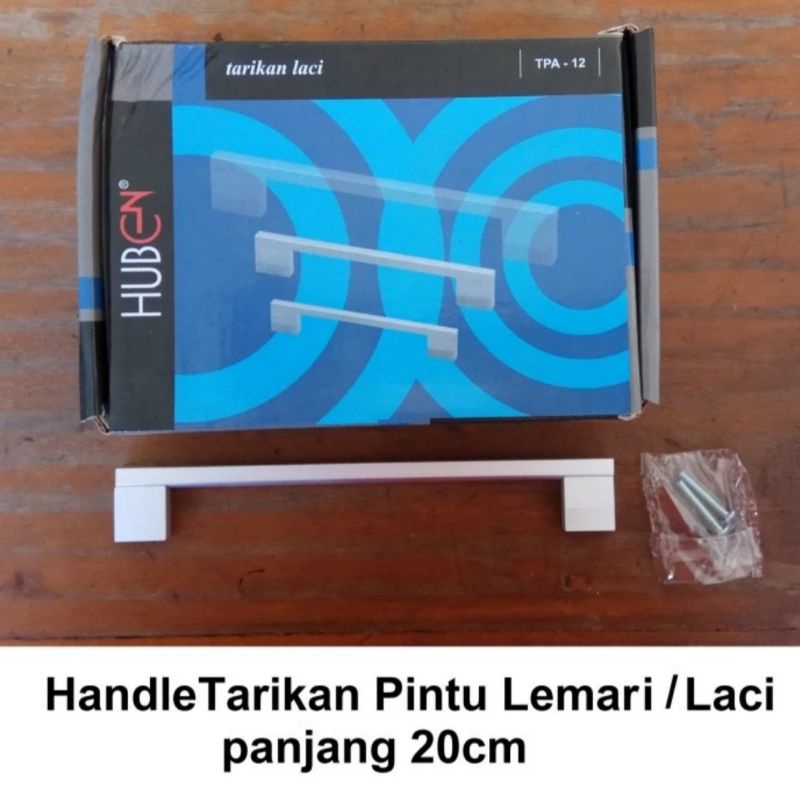 Jual Handle Huben Minimalis Aluminium panjang 20cm chrome pegangan ...