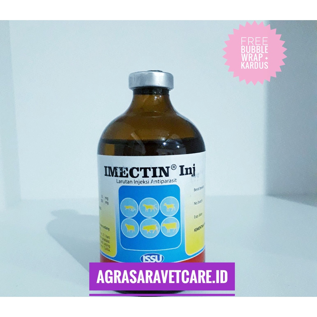 Jual IMECTIN INJ. 100 ML - LIKE IVOMEC OBAT CACING HEWAN TERNAK SAPI ...