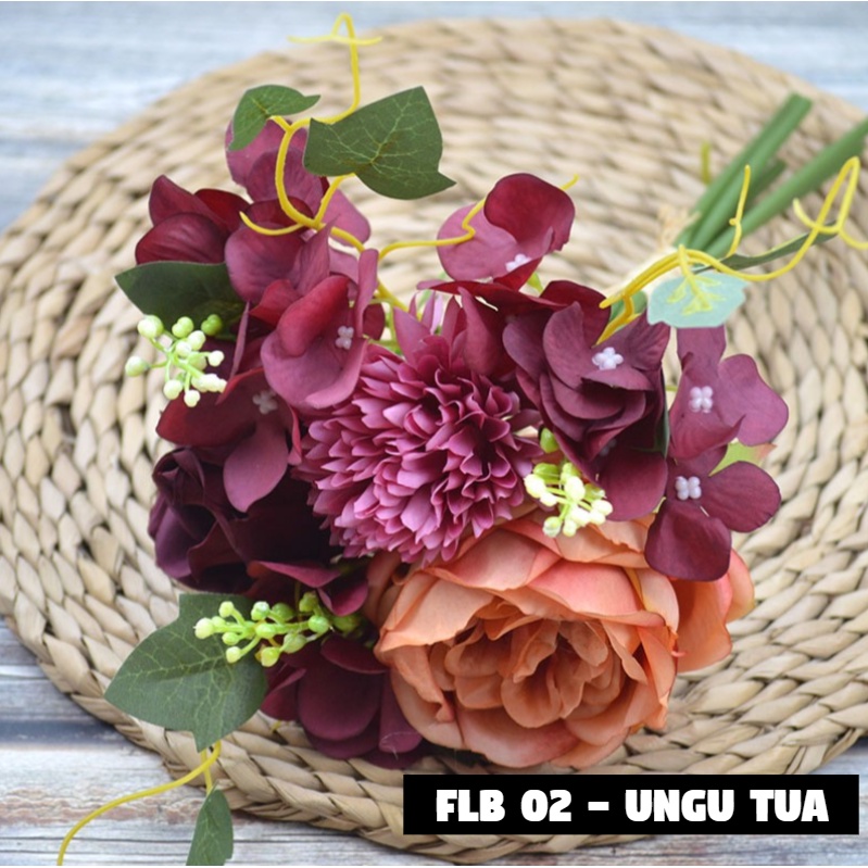 Jual ZEAL-ID - Hand Bouquet Bunch of Flower Satu Ikat bunga FLB 02 ...